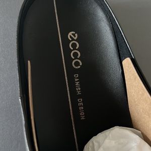 Ecco | Shoes | Ecco Black Leather Pointy Ballerina Mules 4 | Poshmark